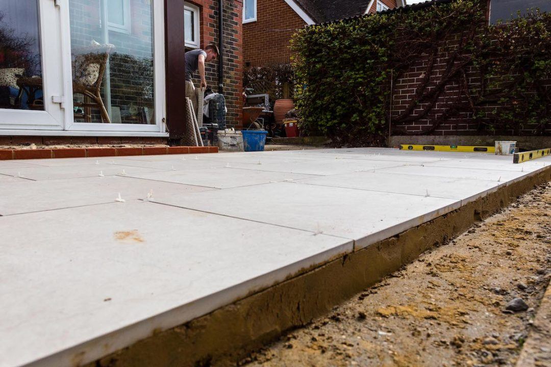 New Porcelain Patio In Horsham, West Sussex - SGS Surfacing